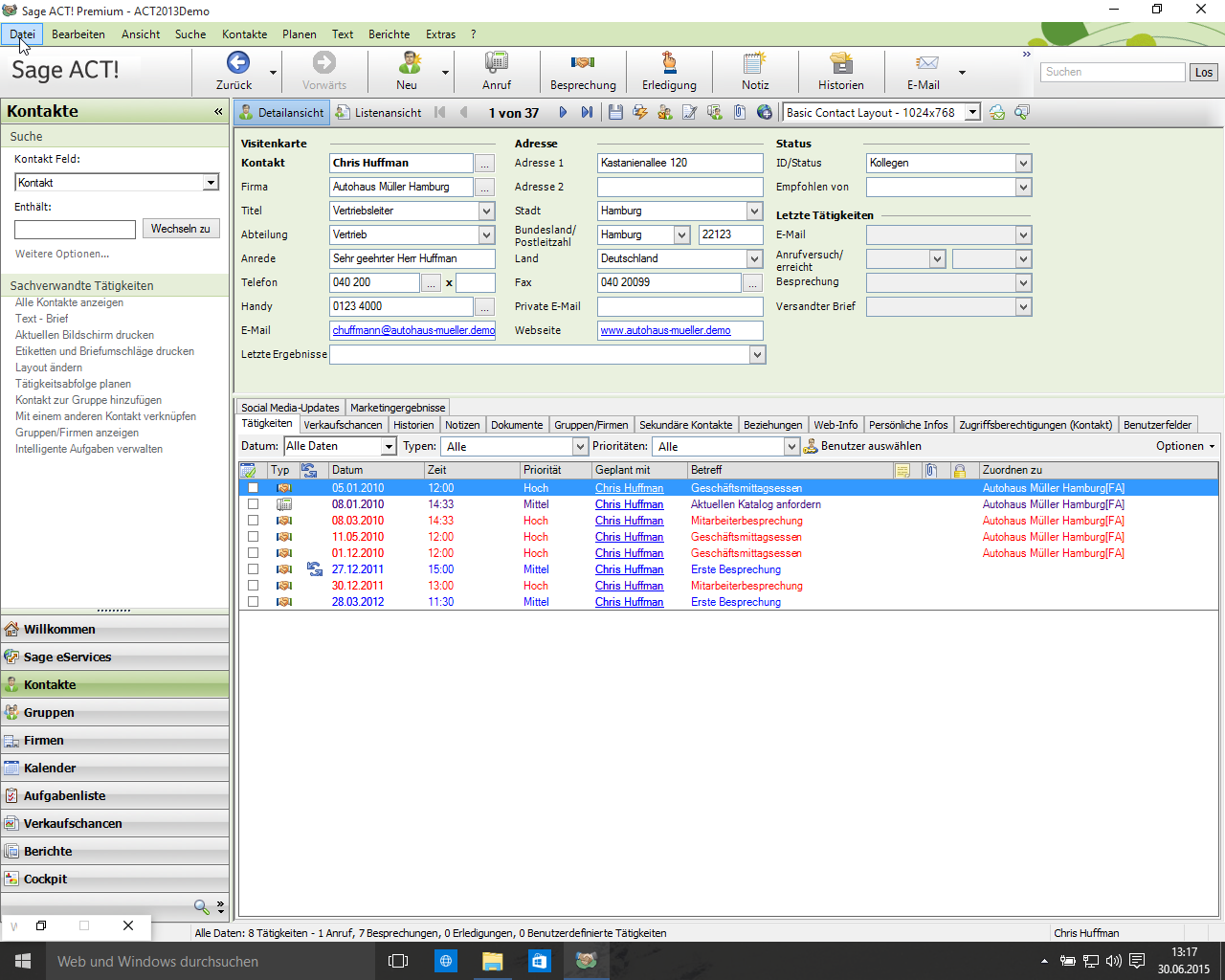 ACT! und Windows 10 – CRM-Service GmbH